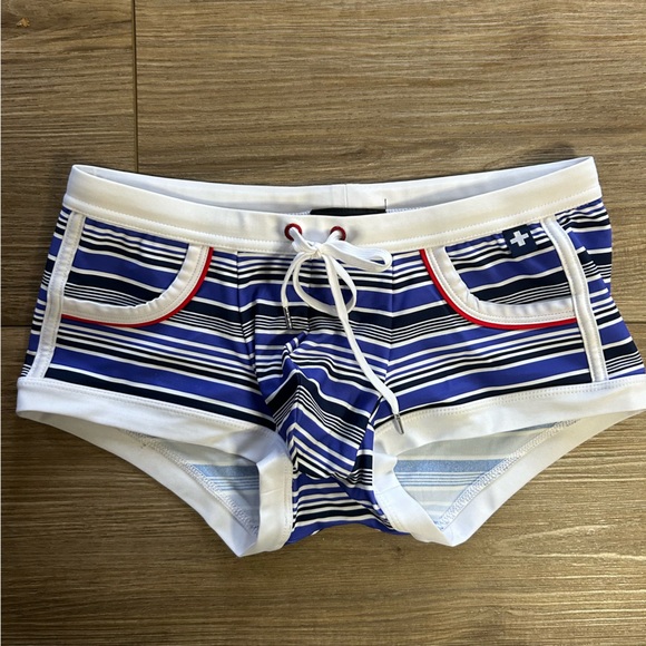 Andrew Christian | Swim | Andrew Christian Savoy Stripe Trunk S | Poshmark
